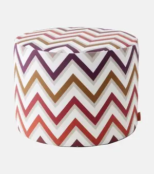 Missoni Watamu Zigzag Pouf - Multicoloured