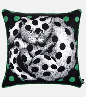 FORNASETTI High Fidelity Printed Silk Cushion - Multicoloured