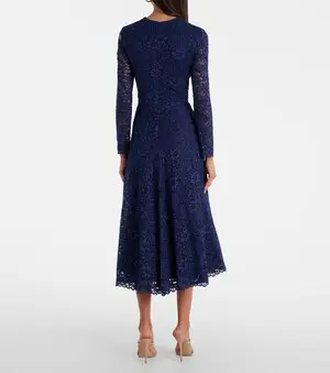 Costarellos Marlena Embellished Lace Cocktail Dress - Blue