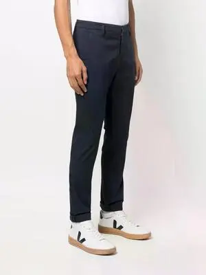 DONDUP Pleated Slim-fit Chinos - Blue