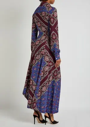 Rabanne Patterned Jersey Midi Shirt Dress