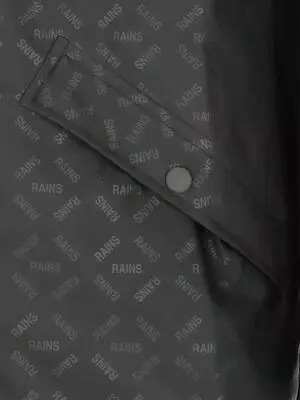 Rains Logo Pattern Hooded Jacket