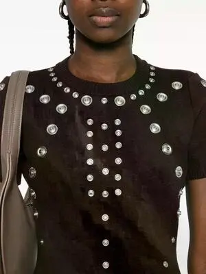 Coperni Embellished Short-sleeve Mini Dress