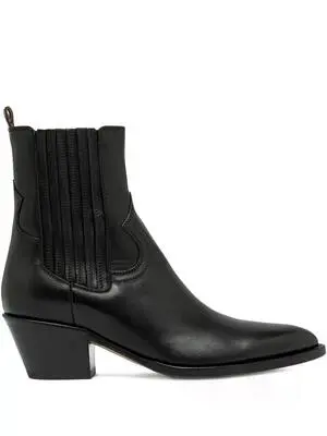 BUTTERO® 60mm Elastic-panel Ankle Boots - Black