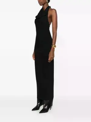 Burc Akyol Cowl Neck Sleeveless Midi Dress