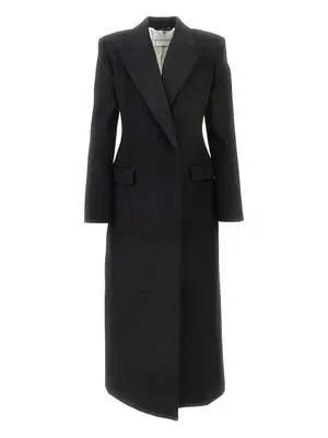 Givenchy Wool Double-breasted Coat - Black