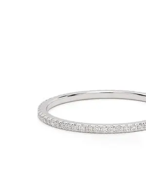 Le Gramme 18kt White Gold Diamond Pavé Band Ring
