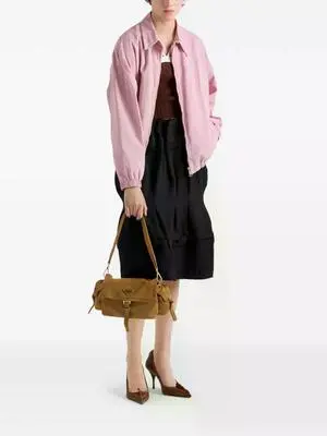 Prada Suede Shoulder Bag - Brown