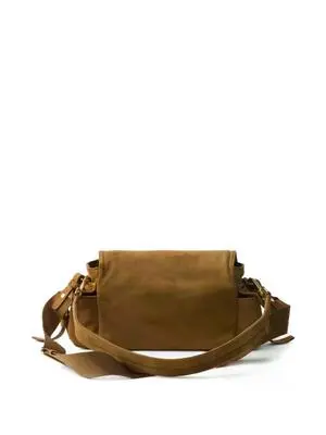 Prada Suede Shoulder Bag - Brown