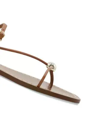 LOEFFLER RANDALL Lara Leather Sandals - Brown