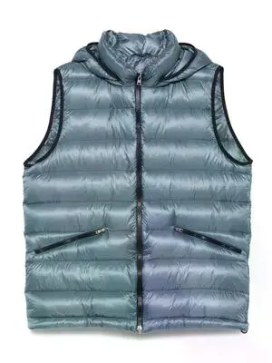 Herno Hooded Padded Gilet - Blue