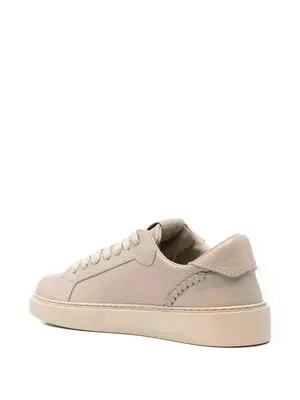 Etro Logo Print Leather Sneakers