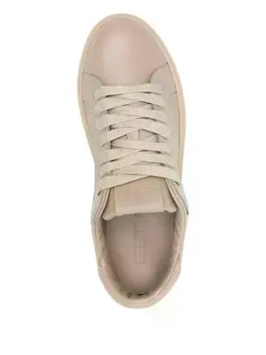 Etro Logo Print Leather Sneakers