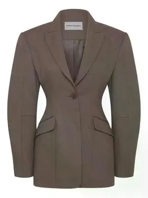 Rebecca Vallance Noah Balloon-sleeves Single-breasted Blazer - Brown