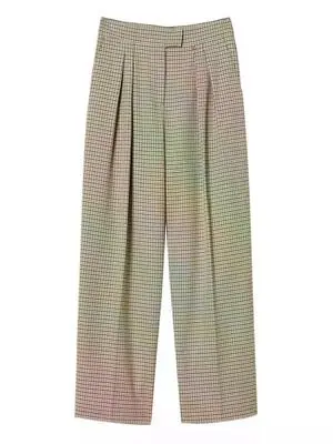 TWINSET Houndstooth Palazzo Pants - Neutrals