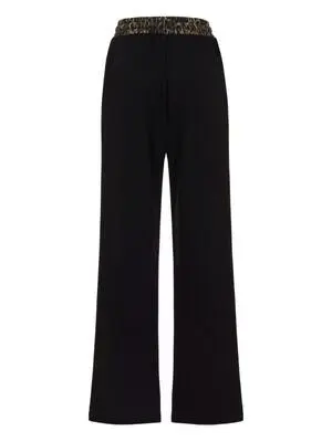 Just Cavalli Leopard Print Waistband Trousers