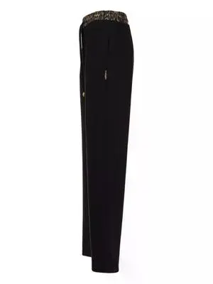 Just Cavalli Leopard Print Waistband Trousers