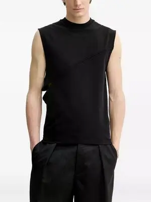 HELIOT EMIL Sleeveless Vest With Cut-out Detail - Black