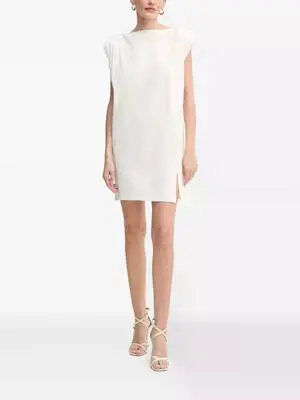 Pinko Padded-shoulder Dress - White