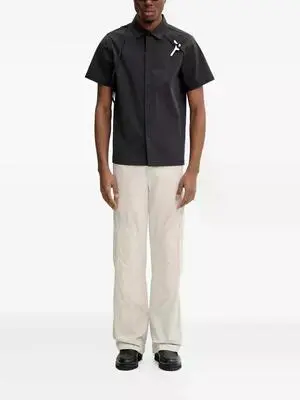 HELIOT EMIL Paneled Straight Leg Trousers
