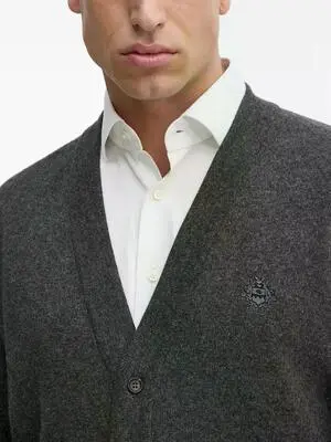 Bally Logo-embroidered V-neck Cardigan