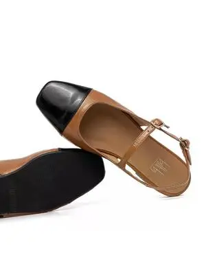 BILLI BI Slingback Cap-toe Ballet Flats