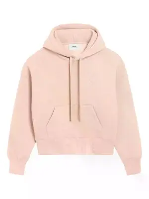 AMI Paris De Coeur Cotton Hoodie - Pink