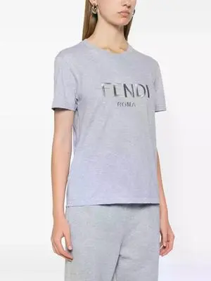 Fendi Logo-embroidered T-shirt