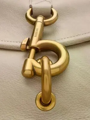 Burberry Small B Clip Messenger Bag In Grainy Calf Leather