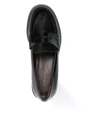 Roberto Festa Leather Fur Loafers