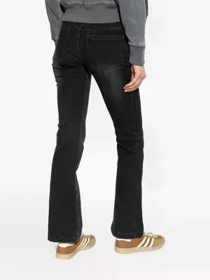 Adidas Distressed Flare Leg Jeans