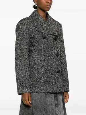 Sportmax Double-breasted Speckled Coat