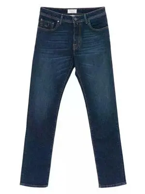 Jacob Cohen Dark Jeans With Curved Pocket Detail - Blue