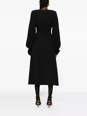 VESTIAIRE D'UN OISEAU LIBRE V-neck Flared Midi Dress
