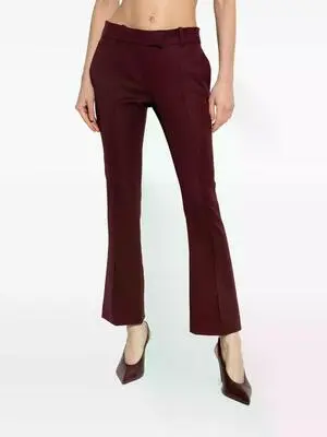 Attico Centre-seam Flared Virgin Wool Trousers