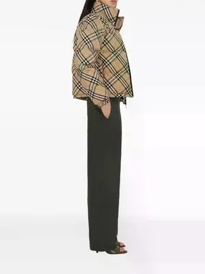 Burberry Vintage Check Down Puffer Jacket - Neutrals