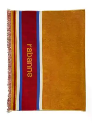 Rabanne Striped Beach Towel - Orange