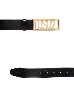 Dsquared2 Logo Detail Leather Belt