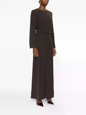 P.a.r.o.s.h Belted Jumpsuit - Brown