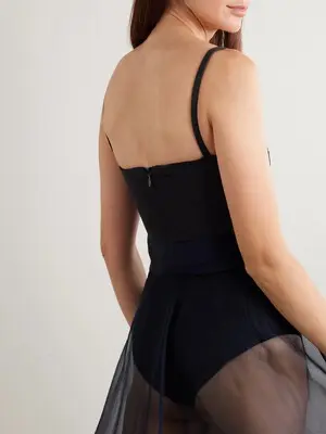 ESSE STUDIOS Stretch-jersey Sweetheart Bodysuit