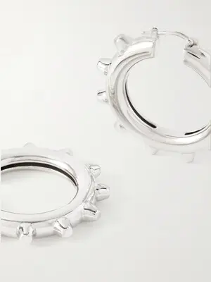 JIL SANDER Tone Hoop Earrings