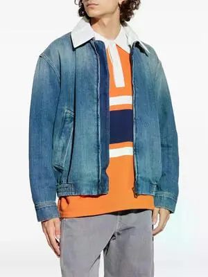 Loewe Contrast Collar Denim Jacket