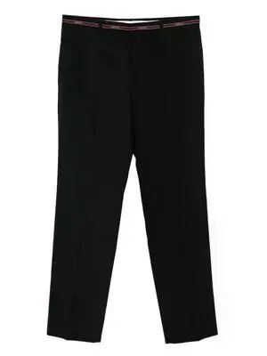 Gucci Logo Band Wool Trousers