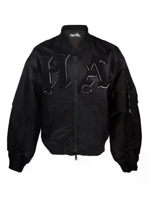 HACULLA. Appliqué-embellished Bomber Jacket - Black