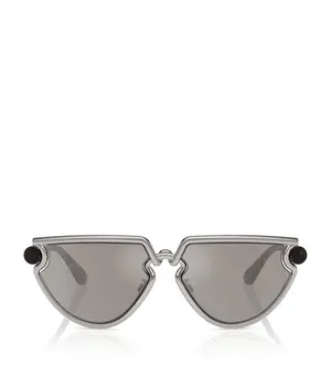 Burberry Metal And Tortoiseshell Sunglasses
