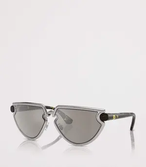 Burberry Metal And Tortoiseshell Sunglasses