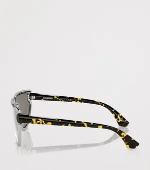 Burberry Metal And Tortoiseshell Sunglasses