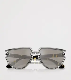 Burberry Metal And Tortoiseshell Sunglasses