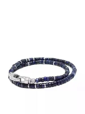 NIALAYA JEWELRY Heishi Wrap Bracelet - Blue