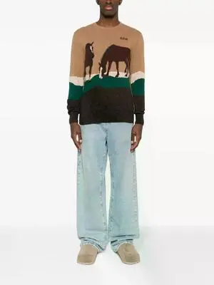 MC2 SAINT BARTH Donegal Riding Crew Neck Jumper